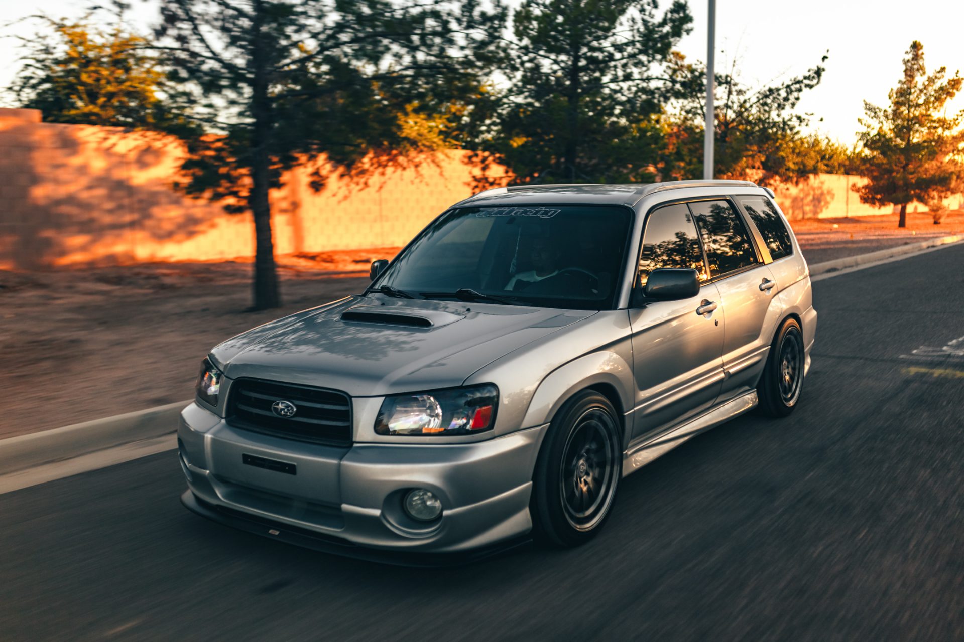 Subaru Forester XT Lowered on VR Forged D03-R Hyper Black Wheels | VR ...