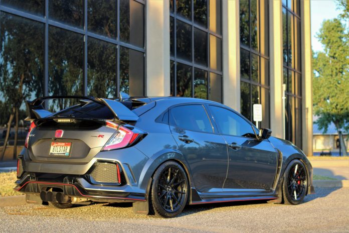 Honda Civic Type R with VR Forged D03-R in Matte Black | VR Forged