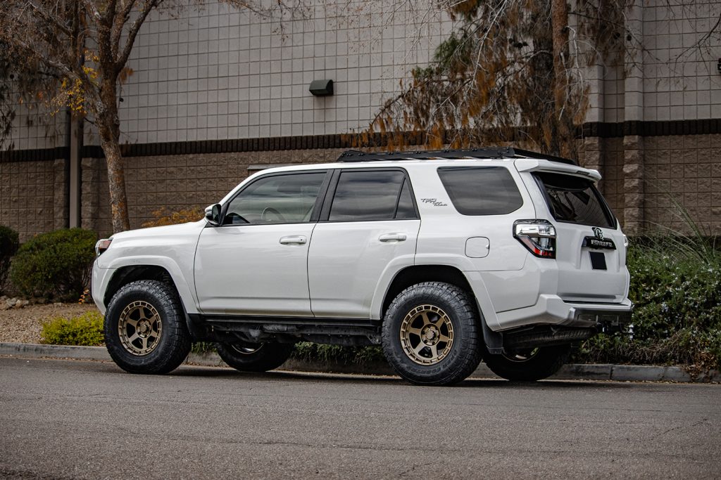 5th Gen Toyota 4Runner White with Bronze D14 VR Forged Wheels | VR Forged