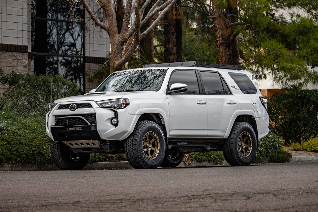 5th Gen Toyota 4Runner White with Bronze D14 VR Forged Wheels | VR Forged